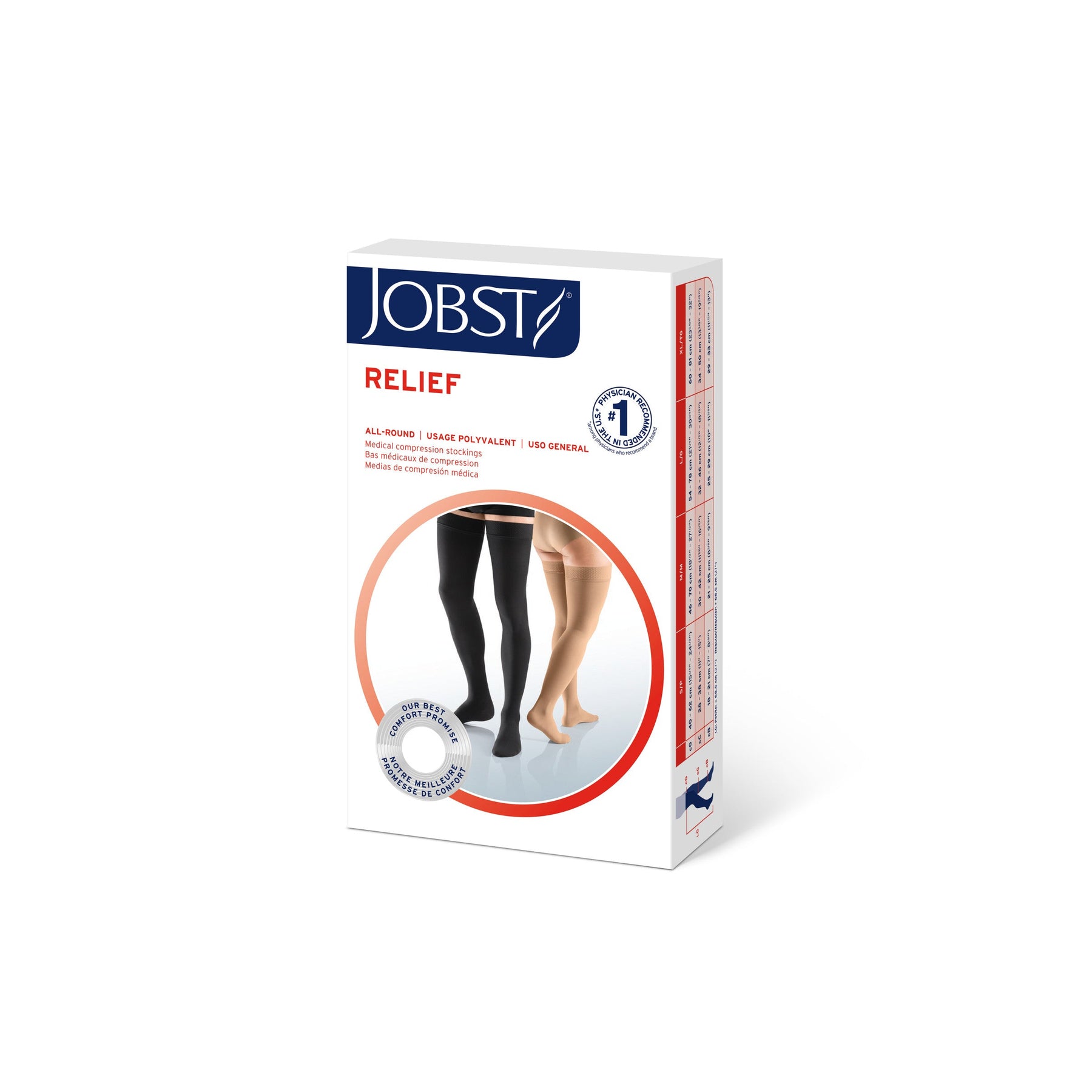Jobst Relief Compression Thigh Highs 15-20mmHg